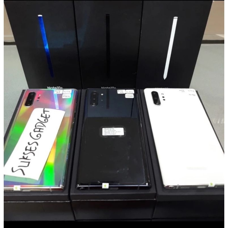 Jual SAMSUNG NOTE 10 Plus Note 10+ Ram 12/ 256GB Second Resmi SEIN Lengkap Fullset | Shopee ...