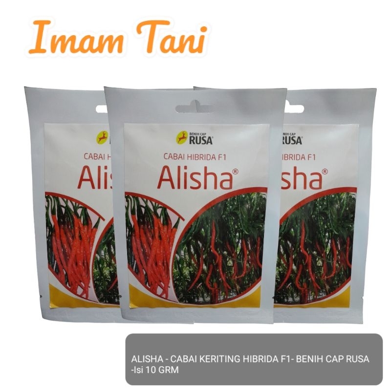 Jual ALISHA - CABAI KERITING HIBRIDA F1- BENIH CAP RUSA | Shopee Indonesia