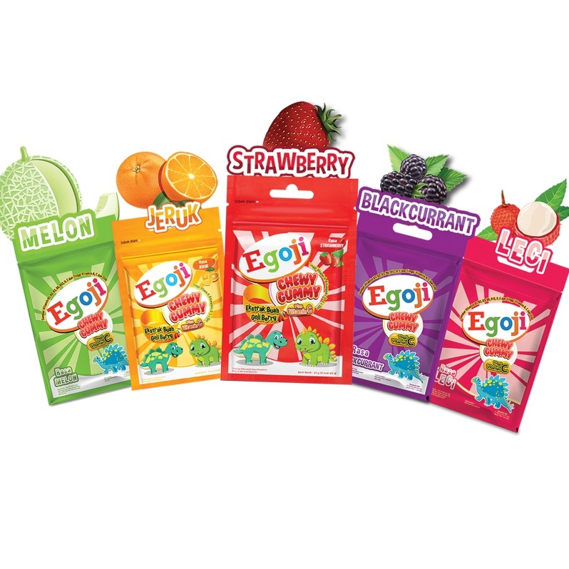 Jual EGOJI CHEWY GUMMY ALL VARIANT FLAVOUR PER SACHET ISI 10 CHEWY ...