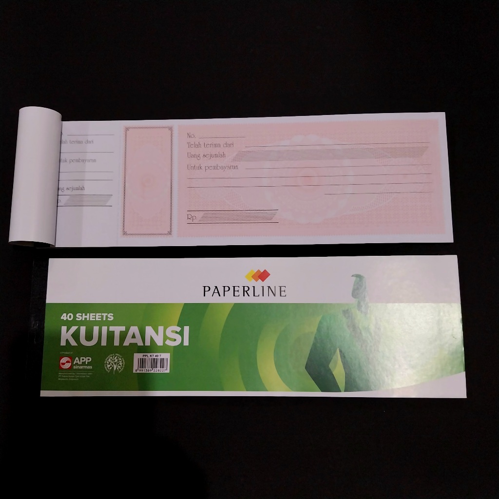 Jual Kuitansi Paperline / Kwitansi Paperline Tanggung isi 40 lembar KT 40T (pcs) | Shopee Indonesia