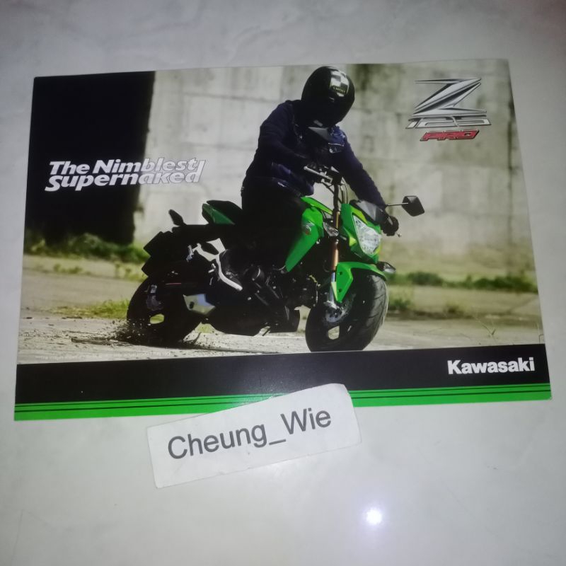 Jual Poster Brosur Kawasaki Z125 Pro The Nimblest Supernaked Malaysia | Shopee Indonesia