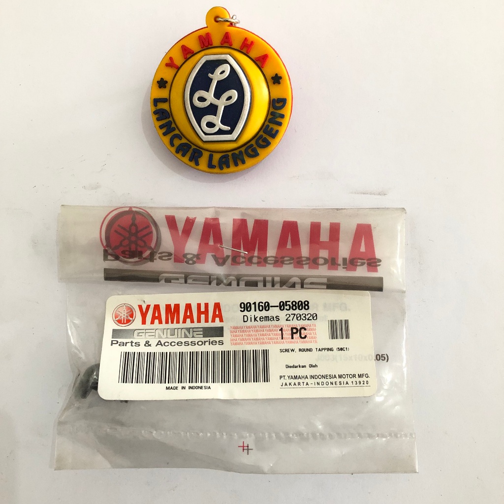 Jual SREW ROUND TAPPING/BAUT L XMAX/ NMAX ORIGINAL YAMAHA 90160-05808 ...