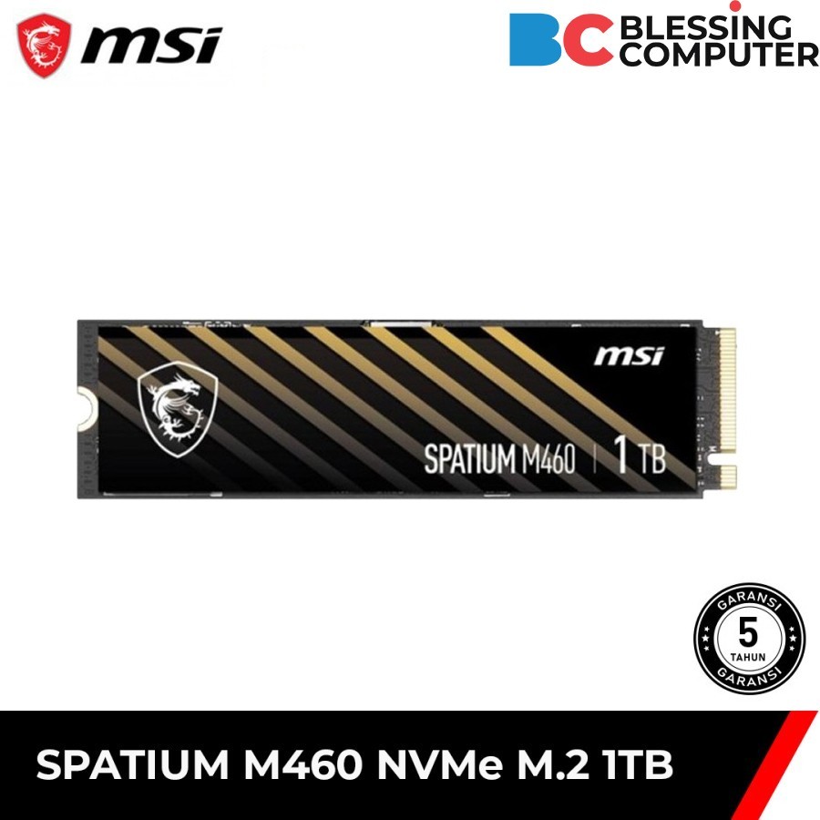Jual SSD MSI SPATIUM M460 1TB PCIe 4.0 NVMe M.2 | Shopee Indonesia
