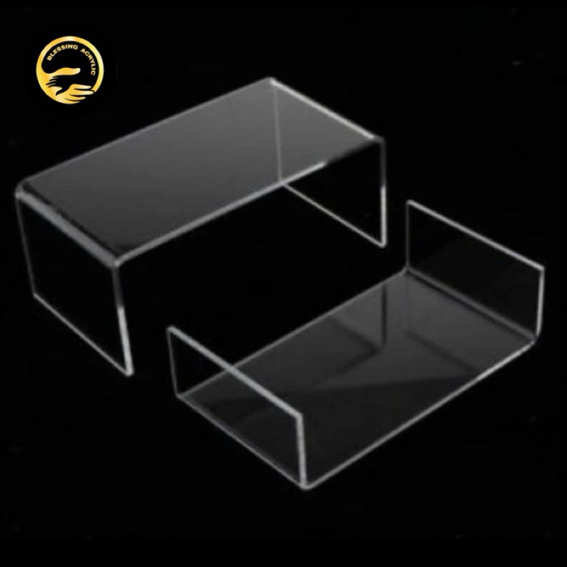 Jual acrylic stage action figure pajangan balok U 5mm uk 50 x 20 x 5 cm ...