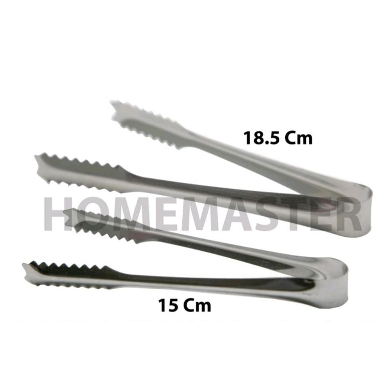 Jual Ice Tong / Food Tong Stainless Steel / Penjepit Es Batu / Capitan ...