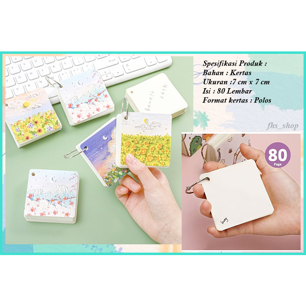 Jual Notebook Mini Memo With Ring Memo Ring Aesthetic Notebook Lucu ...