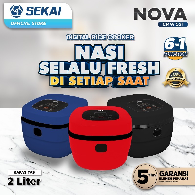 Jual SEKAI Digital Rice Cooker CMW 521 Penanak Nasi Kapasitas 2 Liter ...