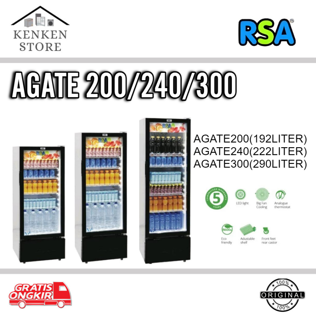 Jual SHOWCASE RSA AGATE200|AGATE 240|AGATE300 | Shopee Indonesia