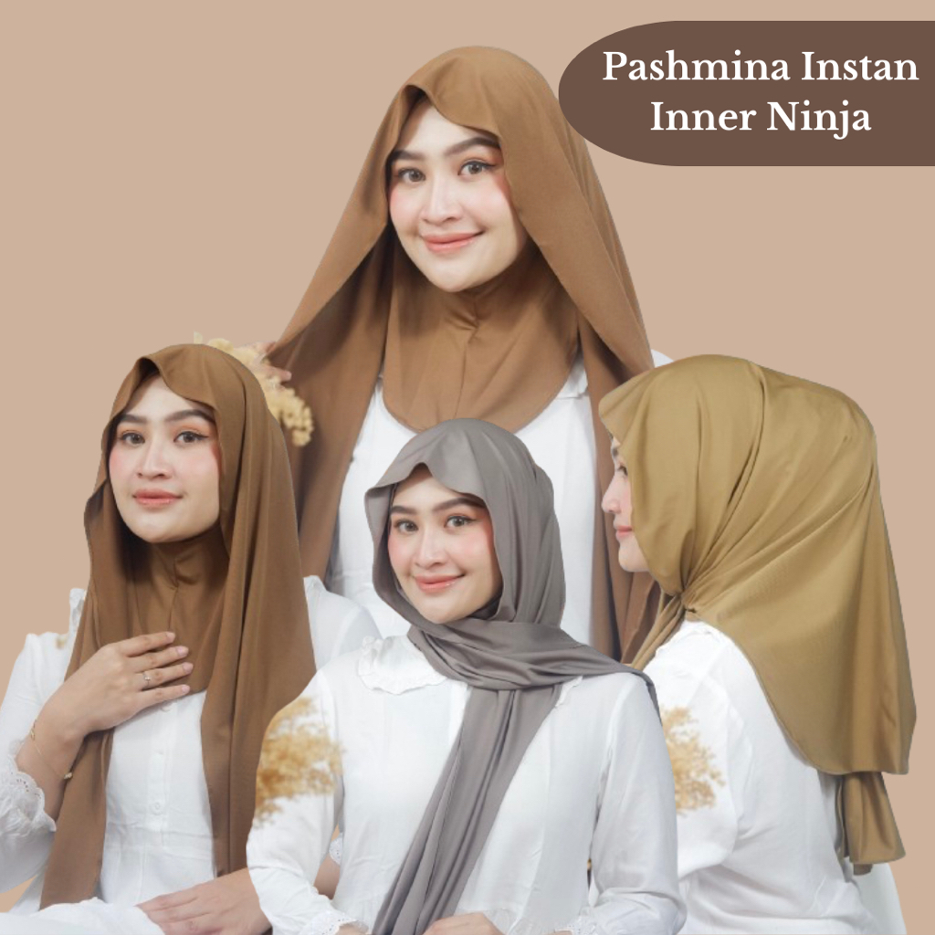 Jual PROMO !!! HIJAB INSTAN JERSEY OVAL INNER TUTUP LEHER|| HIJAB ...