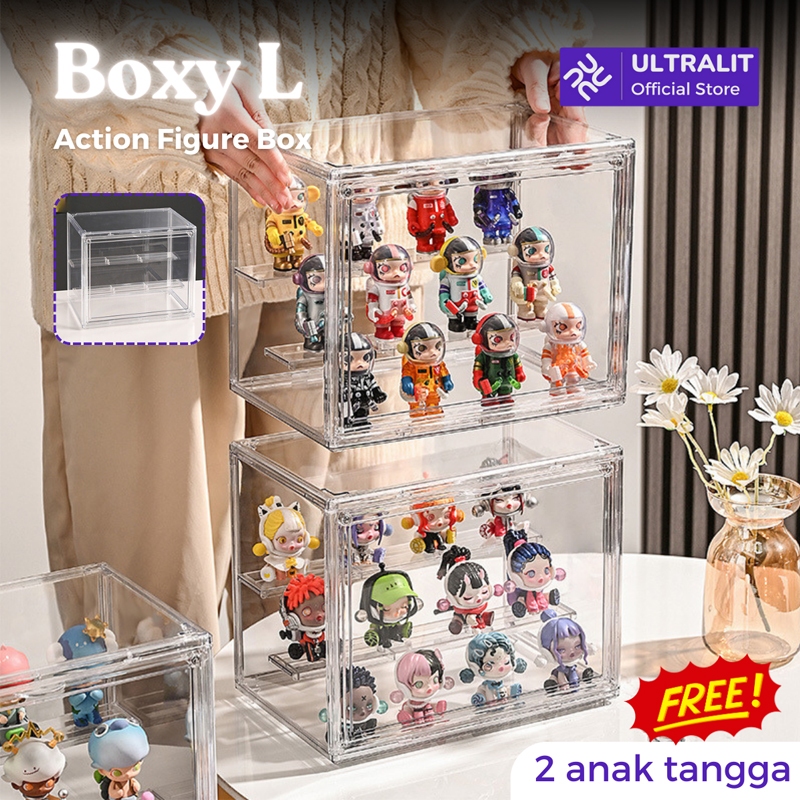Jual ULTRALIT BOXY L Stairs Display Transparent Acrylic Action Figure ...