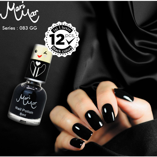 Jual MARIMAR NAIL POLISH BLACK EDITION | Shopee Indonesia