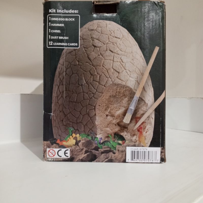 Jual mainan telur dinosaurus ada kartu harta karun eksplore | Shopee ...