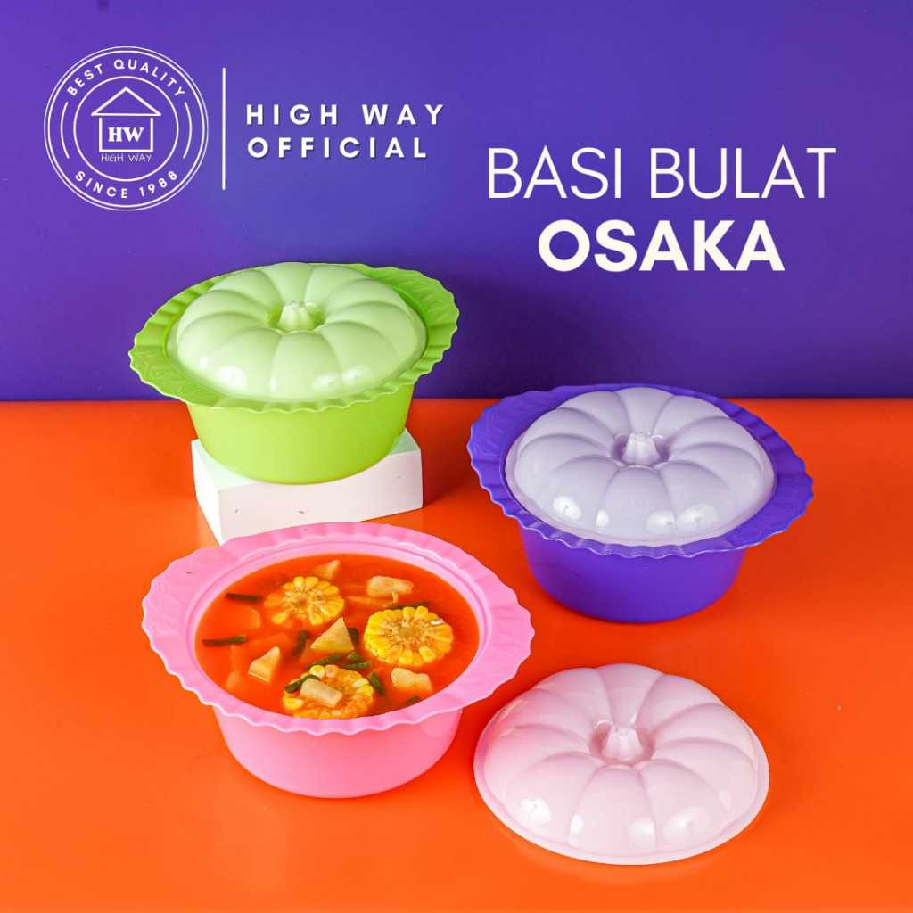 Jual Basi Tutup Bulat Osaka / Tempat Sayur Bulat Per Set (4 pcs ...