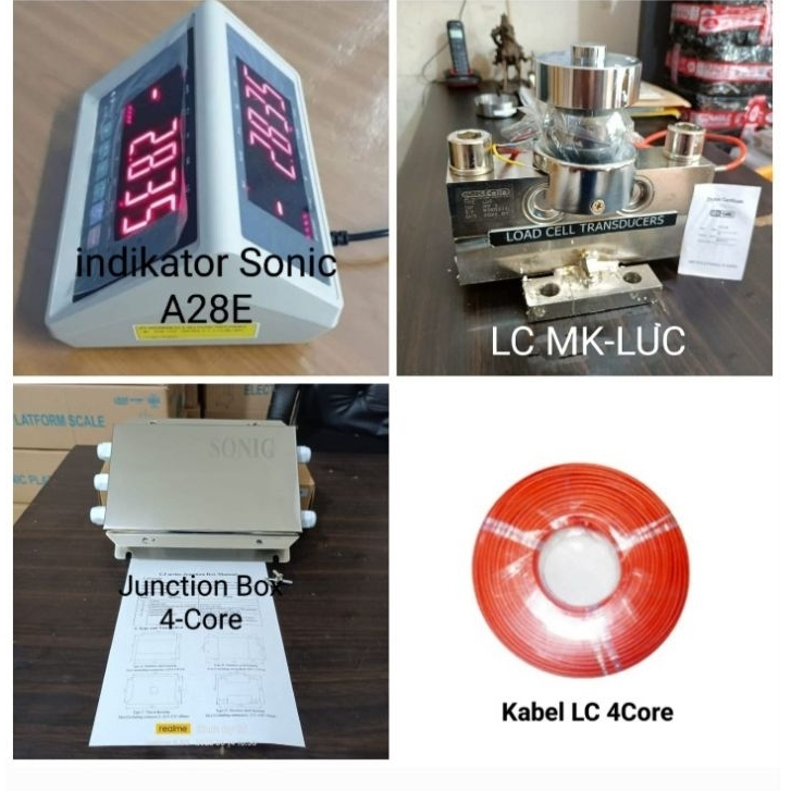 Jual Load cell MK LUC 30T X 4UNITINDICATOR SONIC A28EJUNCTION BOX SONIC ...