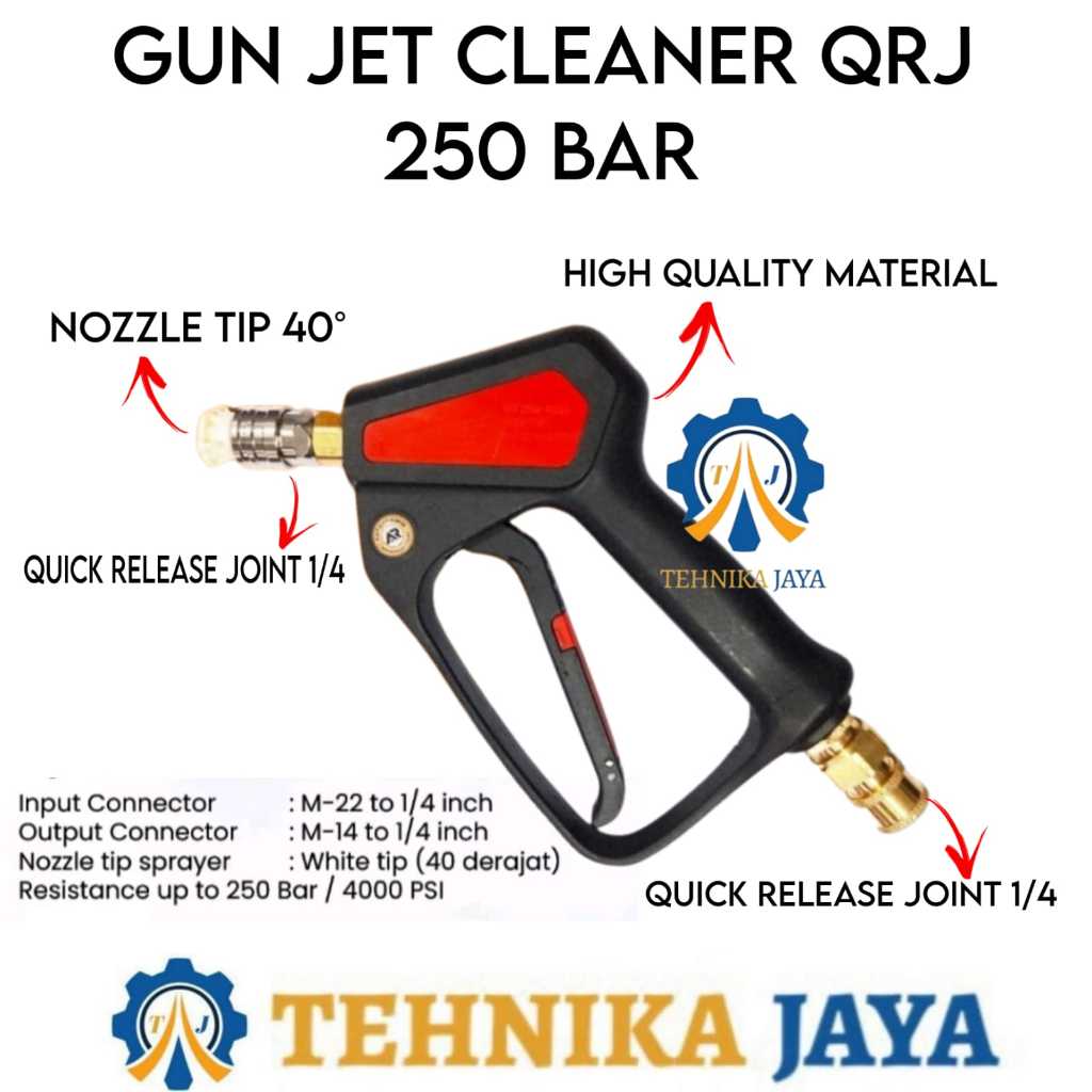 Jual Gun Jet Cleaner QRJ 250 Bar Gun Sprayer M22 x 14 1/4" Autopramie ...