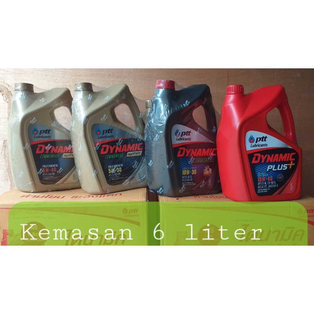 Jual PTT Dynamic 5W30 10W30 5W40 10W40 15W40 kemasan 6 liter The Best ...