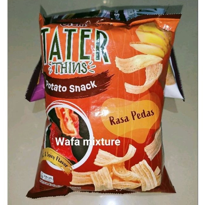 Jual oishi tater thins potato Snack rasa pedas 100gr ukuran jumbo ...