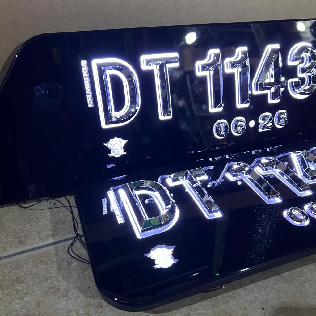 Jual Plat Mobil Akrilik Led - 5D Chroome | Shopee Indonesia