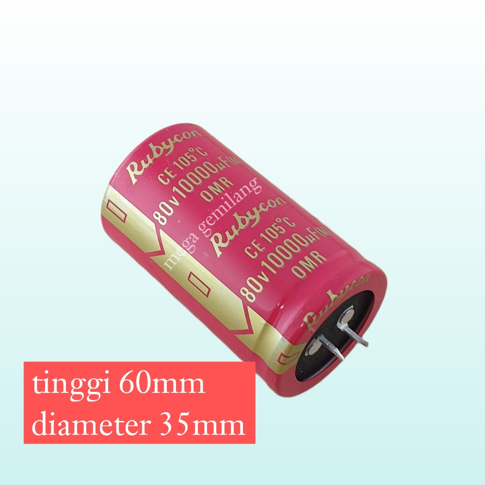 Jual Elco 10000uf 80v Rubycon | Shopee Indonesia