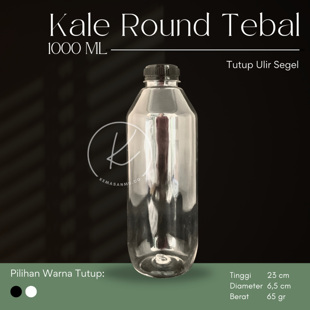 Jual BOTOL KALE TEBAL 1000 ML 1000ML 1 LITER 1L BOTOL KOPI SUSU JUS ...