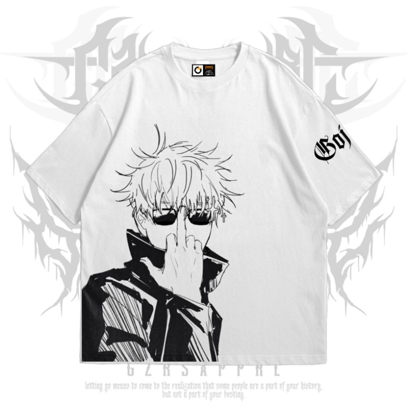 Jual GZRS T-Shirt Cool Gojo - White | Shopee Indonesia