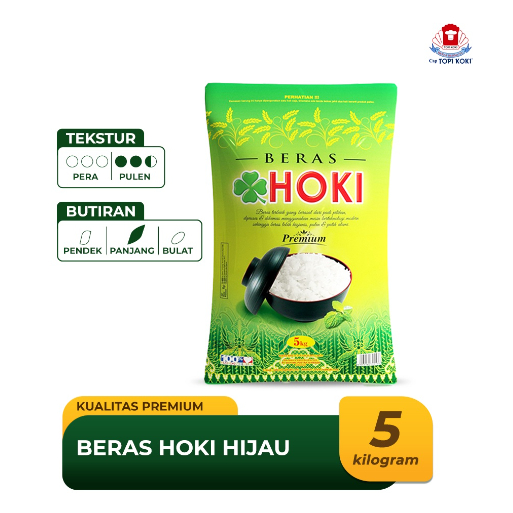 Jual Topi Koki Hoki Hijau Beras 5 kg | Shopee Indonesia
