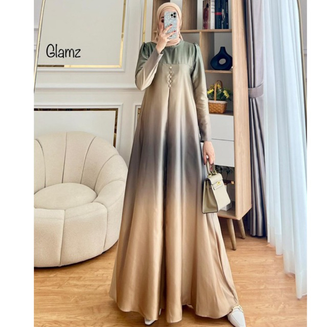 Jual MAHIKA DRESS GLAMZ / GAMIS GRADASI VIRAL TERMURAH / REALPICT GAMIS ...