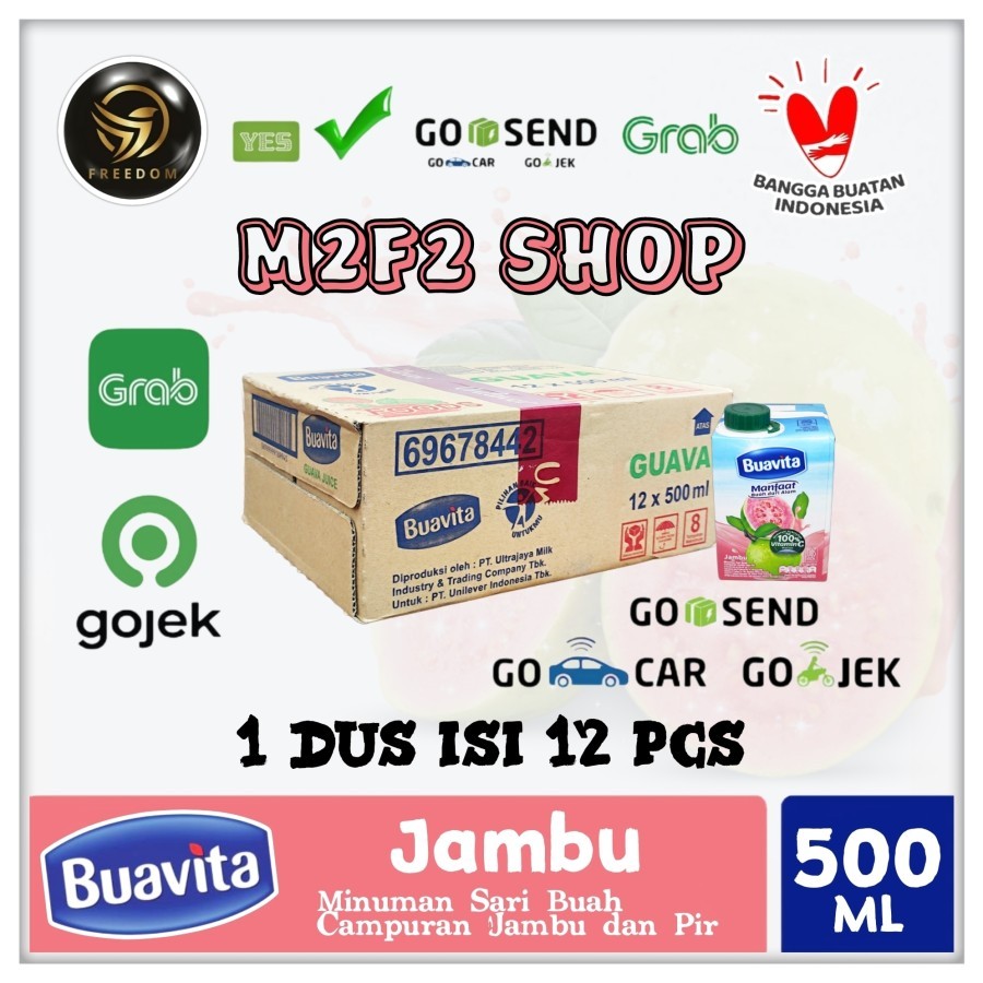 Jual Jus Buavita Rasa Jambu Kotak | Juice Guava - 500 ml Kemasan Karton ...