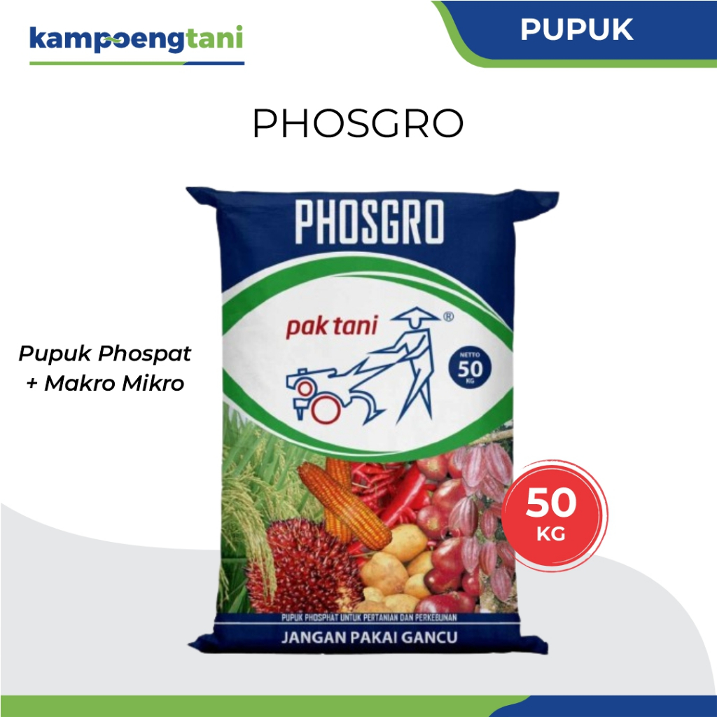 Jual Pupuk Phosgro Pak Tani 50 kg Phospat + Unsur Makro Mikro | Shopee ...