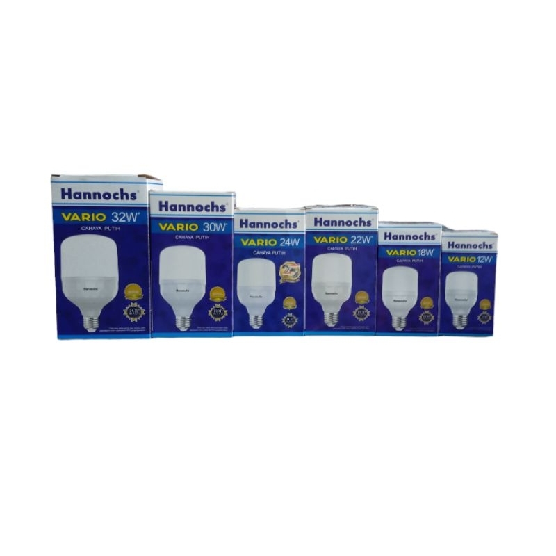 Jual Bohlam Lampu Led Hannochs Vario 6w 12w 18w 22w 30w 32w | Shopee ...