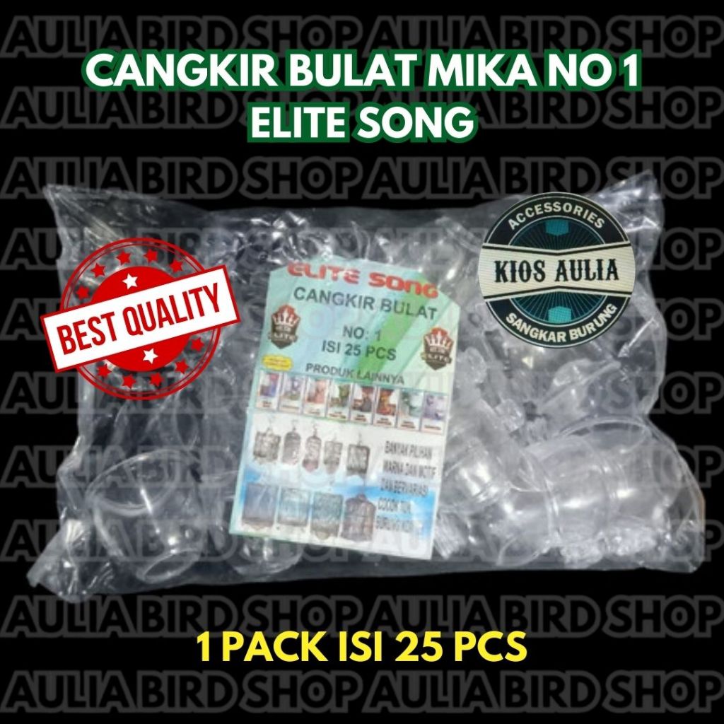 Jual CEPUK CANGKIR BULAT MIKA NO 1 ELITE SONG 1 PACK BENING | TEMPAT ...