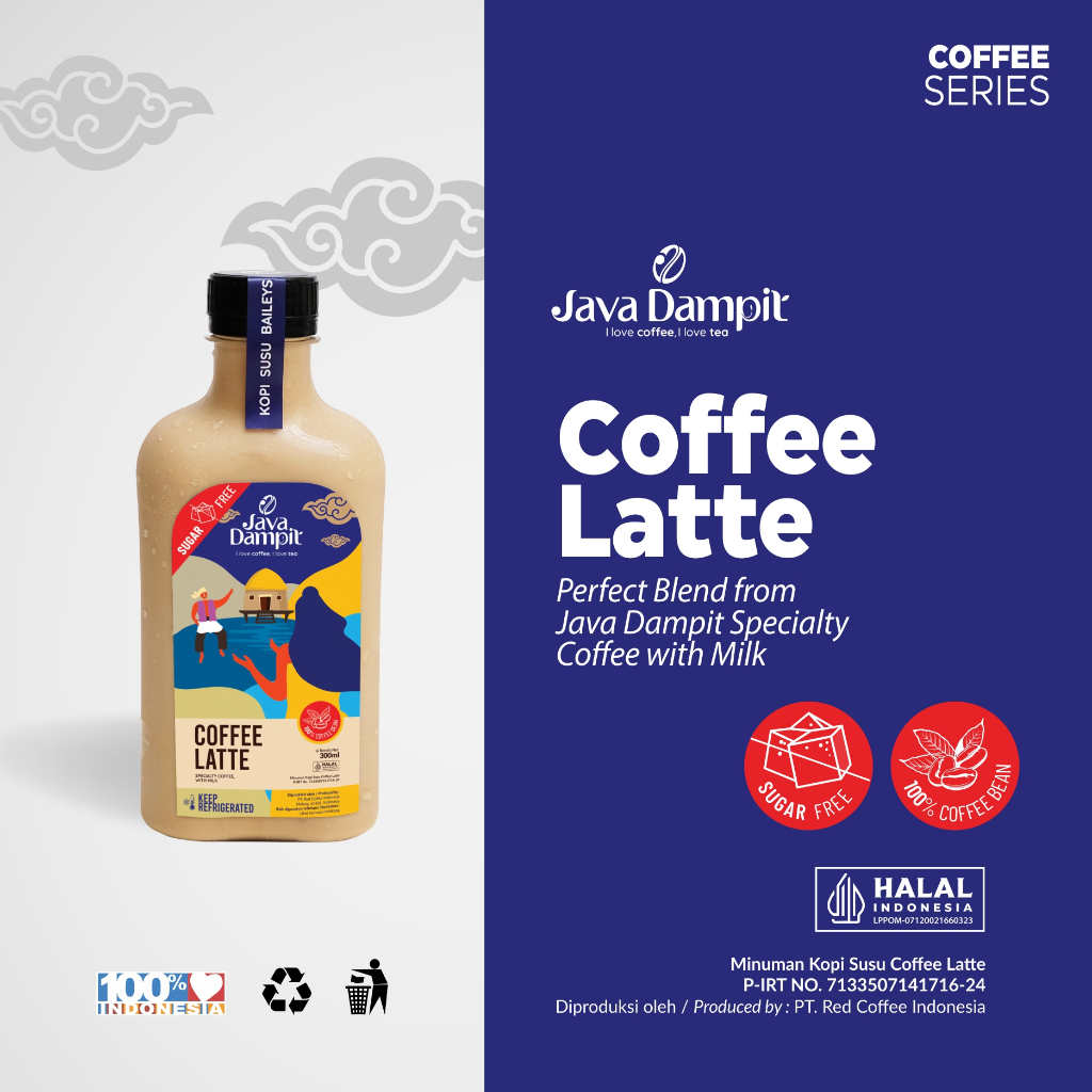 Jual COFFEE LATTE READY TO DRINK SIAP MINUM KEMASAN 300 ML | Shopee ...