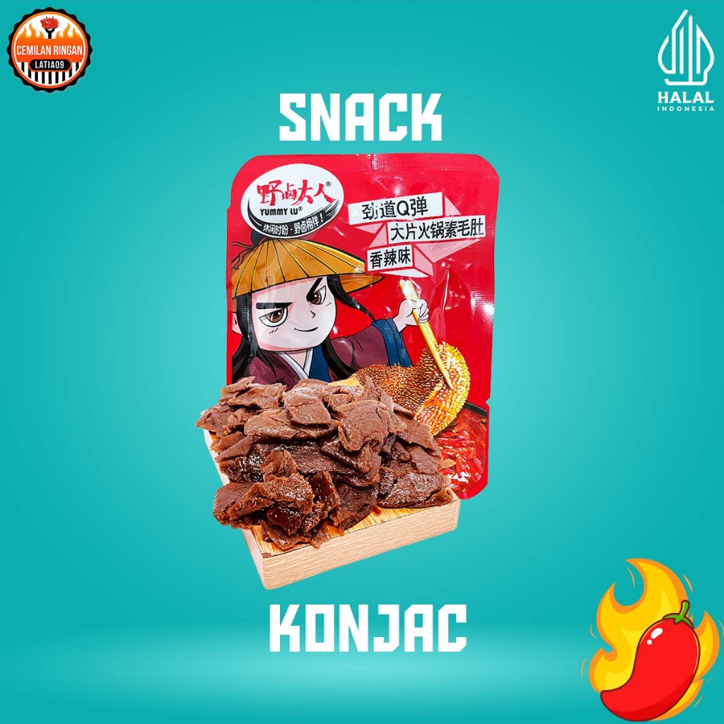 Jual Snack Konjac Pedas - Cemilan pedas dengan Kemasan praktis - Produk ...