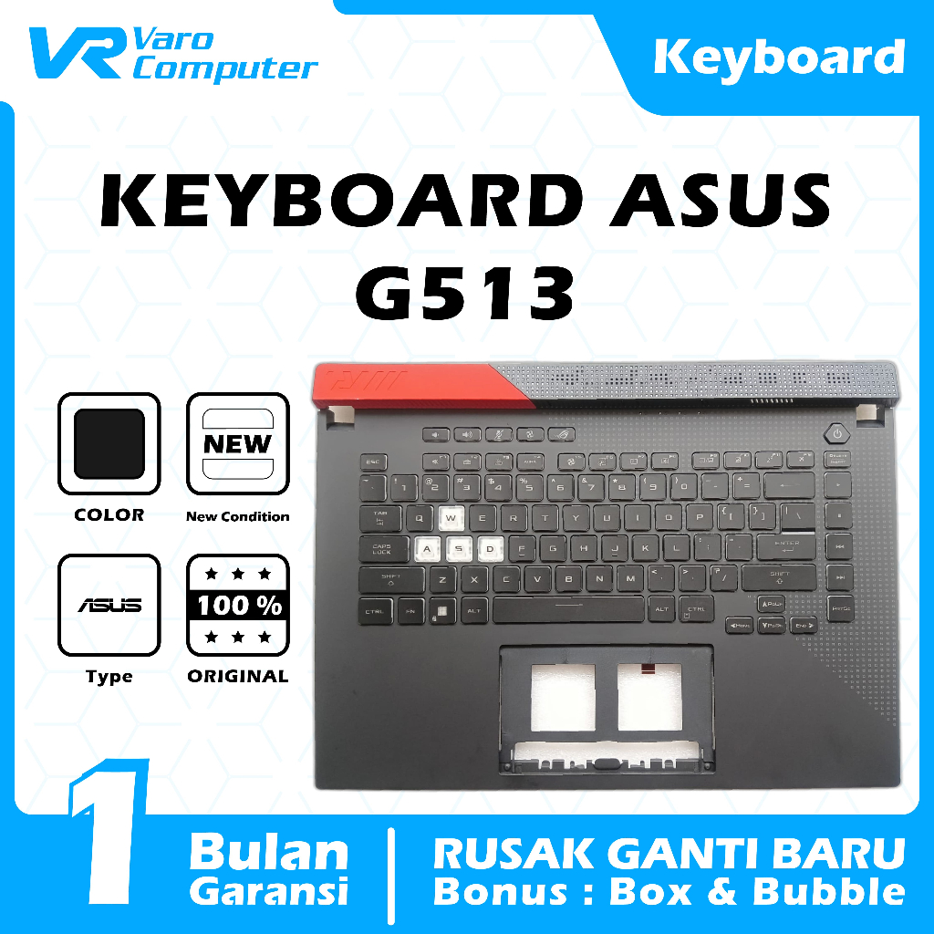 Jual KEYBOARD FRAME LAPTOP ASUS ROG Strix G15 G513 G513IH (RGB ...