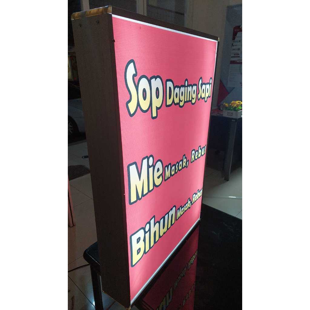 Jual Neon Box 2 SISI Paket Hemat - BAJA RINGAN - Bahan BANNER BACKLITE ...