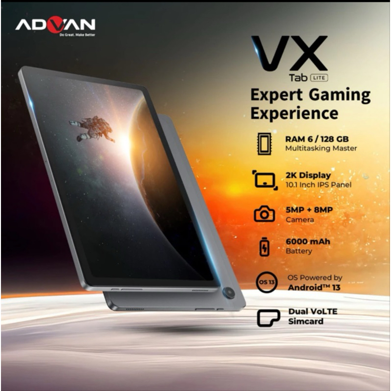 Jual Tab advan VX lite 6/128GB 4G | Shopee Indonesia