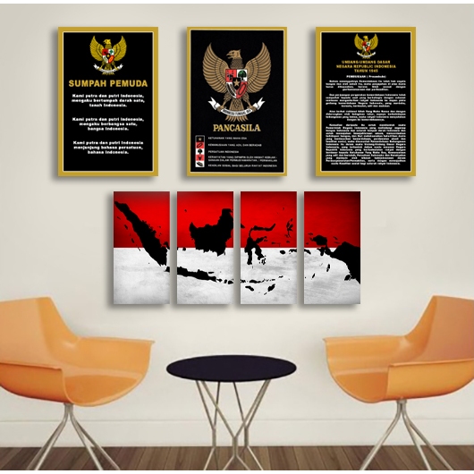 Jual Hiasan Dinding Quotes Walldecor Poster Pancasila Sumpah Pemuda ...