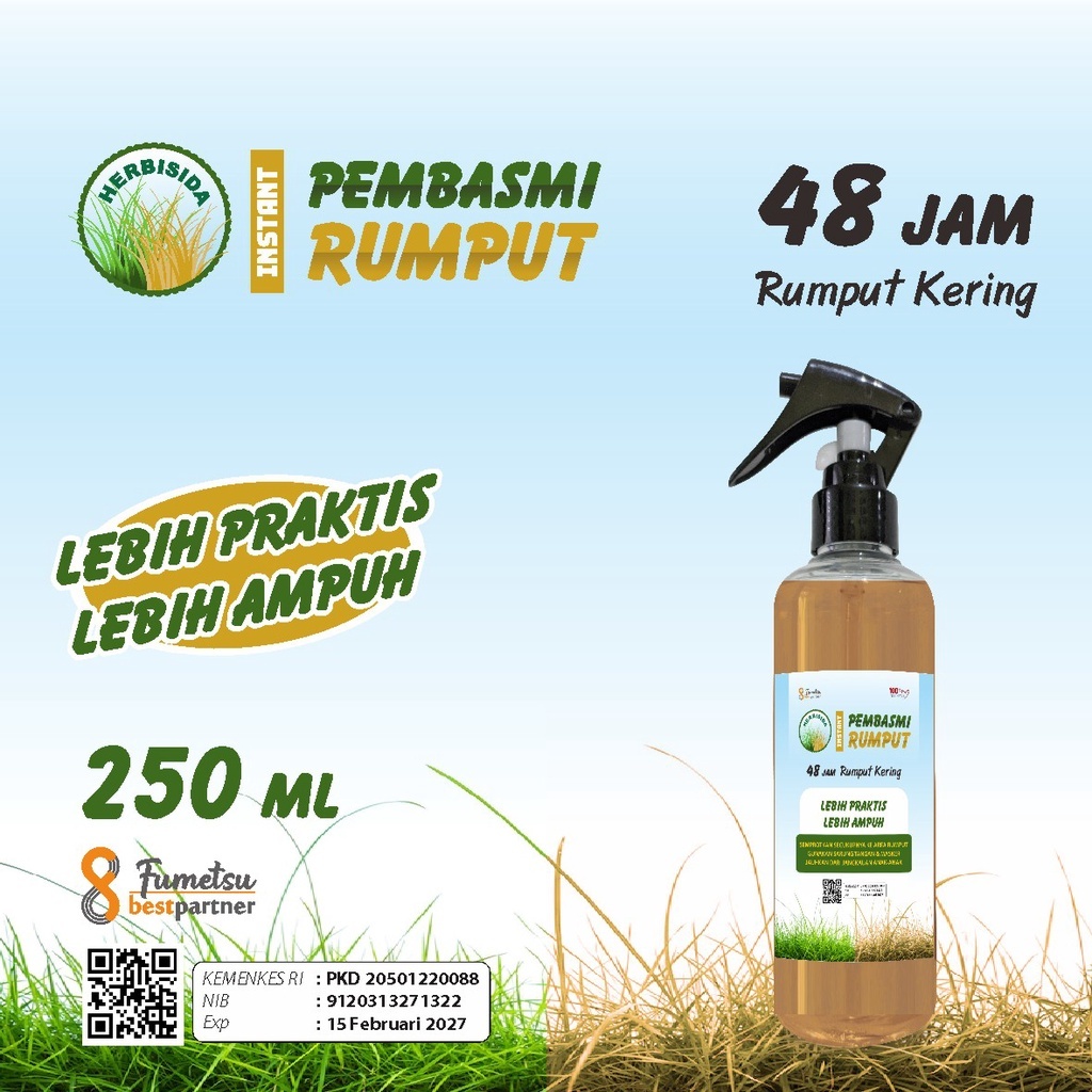Jual Herbisida Cairan Pembasmi Rumput Liar Sampai Akar-akarnya Kemasan ...