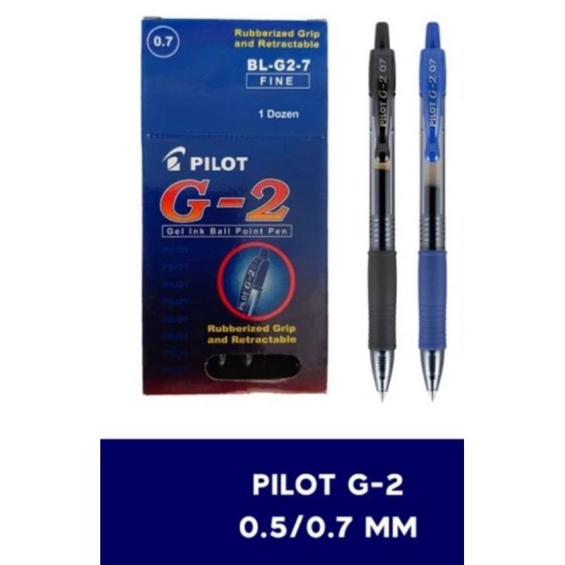 Jual pulpen pilot G-2 0,7/pack isi 12 pcs | Shopee Indonesia