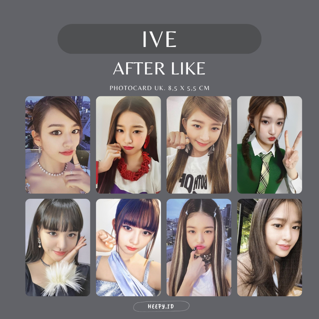 Jual REPLIKA PHOTOCARD IVE AFTER LIKE - Unofficial Photocard Ive After Like Yujin Wonyoung Rei ...
