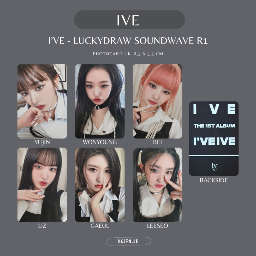Jual REPLIKA PHOTOCARD IVEI'VE - Unofficial Photocard Ive I'Ve Yujin Wonyoung Rei Liz Gaeul ...