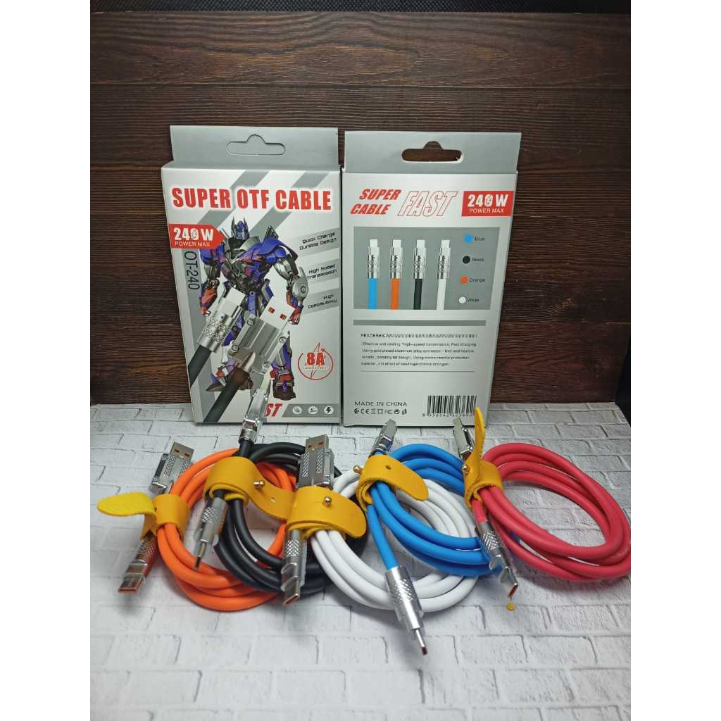 Jual Kabel Data Plat Besi 120W Support Fast Charging 6A Type-C Big ...