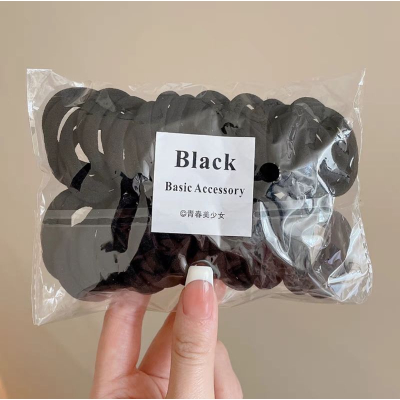 Jual [100pcs] Ikat Rambut Nilon Elastisitas Diameter 4cm / Karet Rambut ...