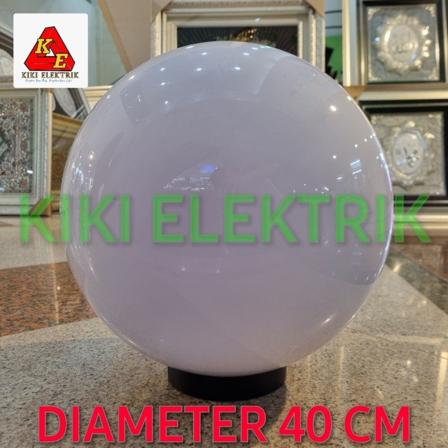 Jual Kap Lampu Taman Bulat Diameter 40 cm 16 inch Waterproof & Anti ...