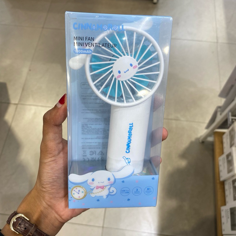 Jual Mini Fan Sanrio collection 1800mAh / cinnamoroll miniso fan / my ...