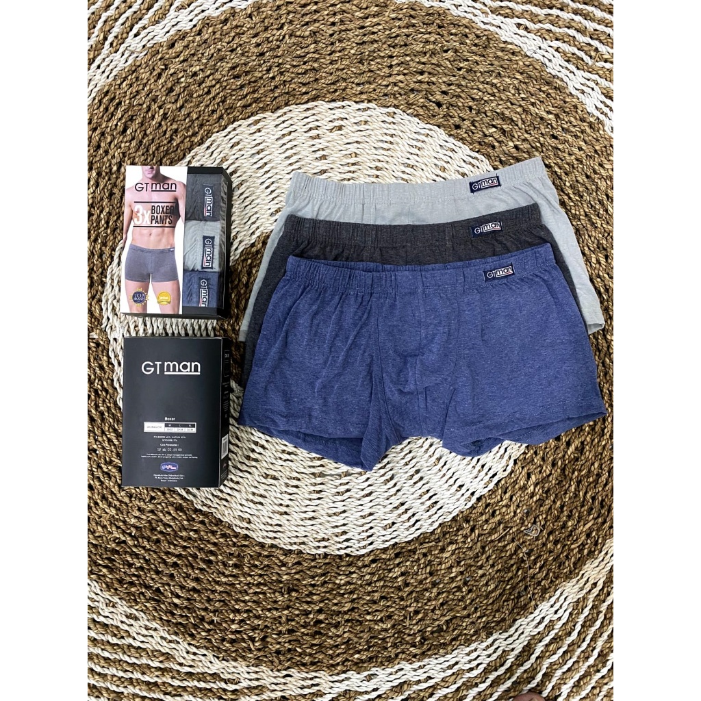 Jual Celana dalam pria dewasa boxer gt man gmx isi 3 pcs | Shopee Indonesia