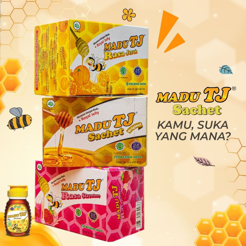 Jual Madu Sachet TJ Joybee Sachet / Box Tresno Joyo | Shopee Indonesia