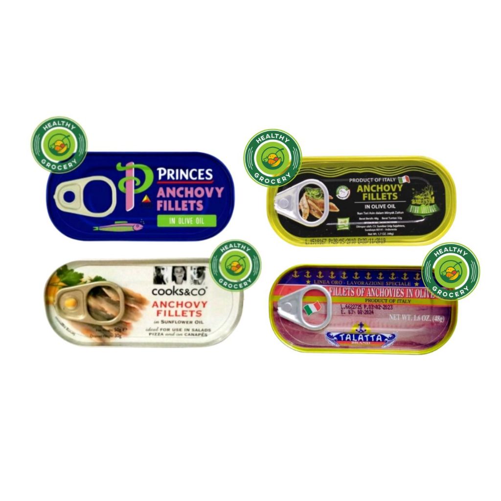 Jual Princes Anchovy Fillets In Olive Oil 50gr / Cooks & Co Anchovy ...