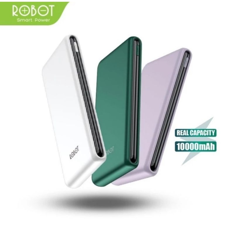Jual Power Bank ROBOT 10000mAh RT180 Dual Input Port Type C & Micro USB ...