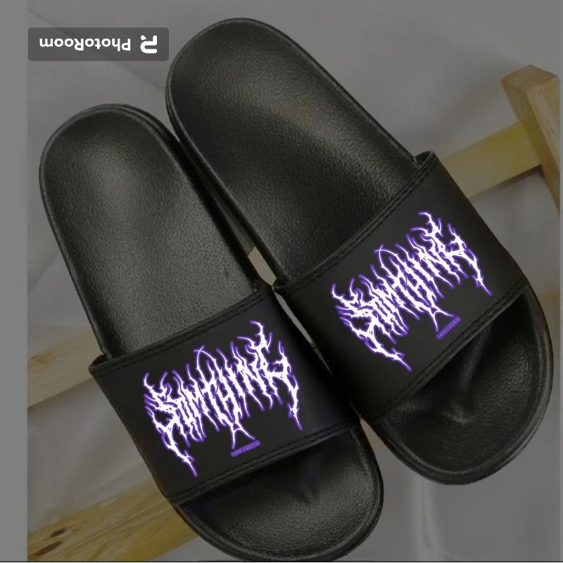 Jual Sendal Slop Distro Pria / Wanita Casual Sandal Slip On Laki Laki ...